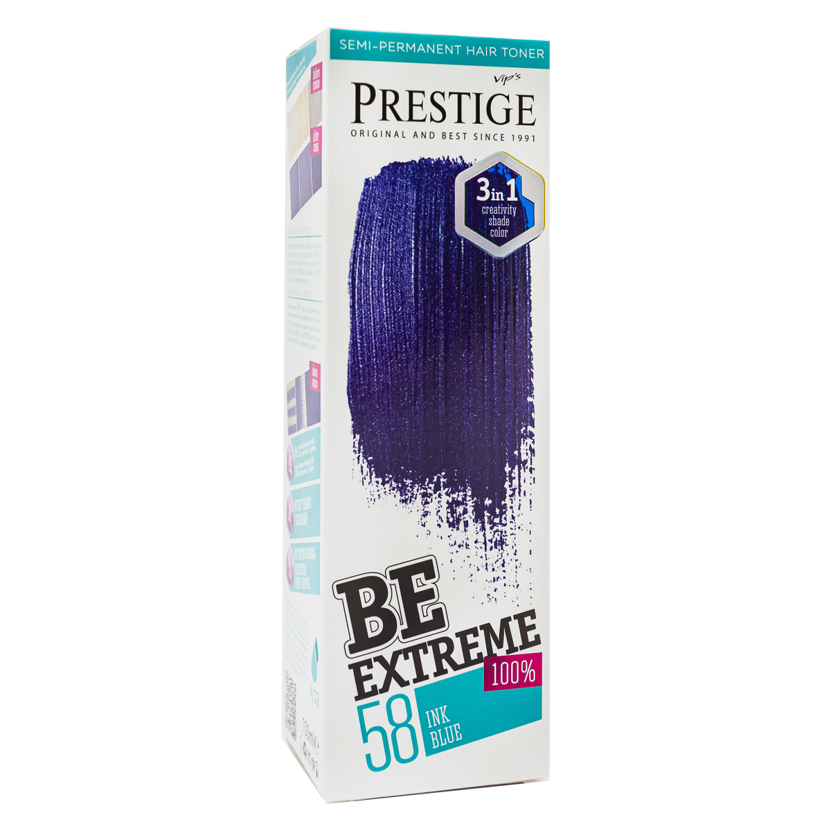 BE EXTREME HAIR TONER BR 58 INK BLUE 13697 | LECO
